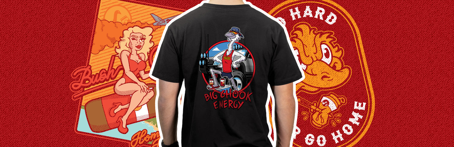 Bush Chook Official - T-Shirts, Singlets & more...