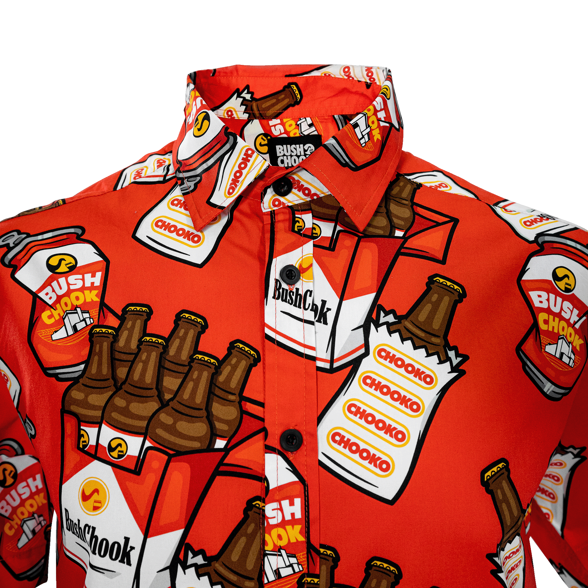 Smoko Button-up – Bush Chook